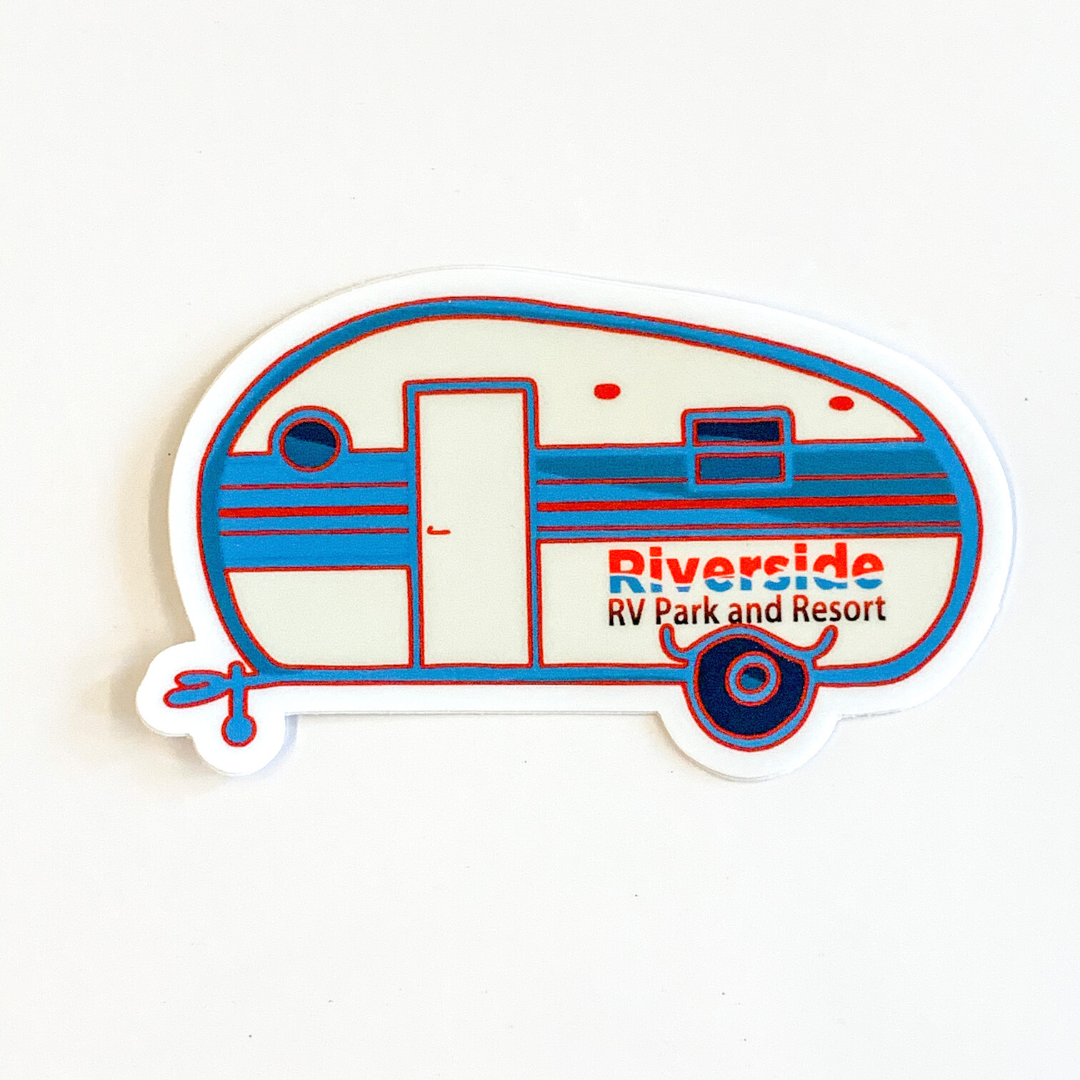 Camp Riverside RV Sticker – Wavelet Designs